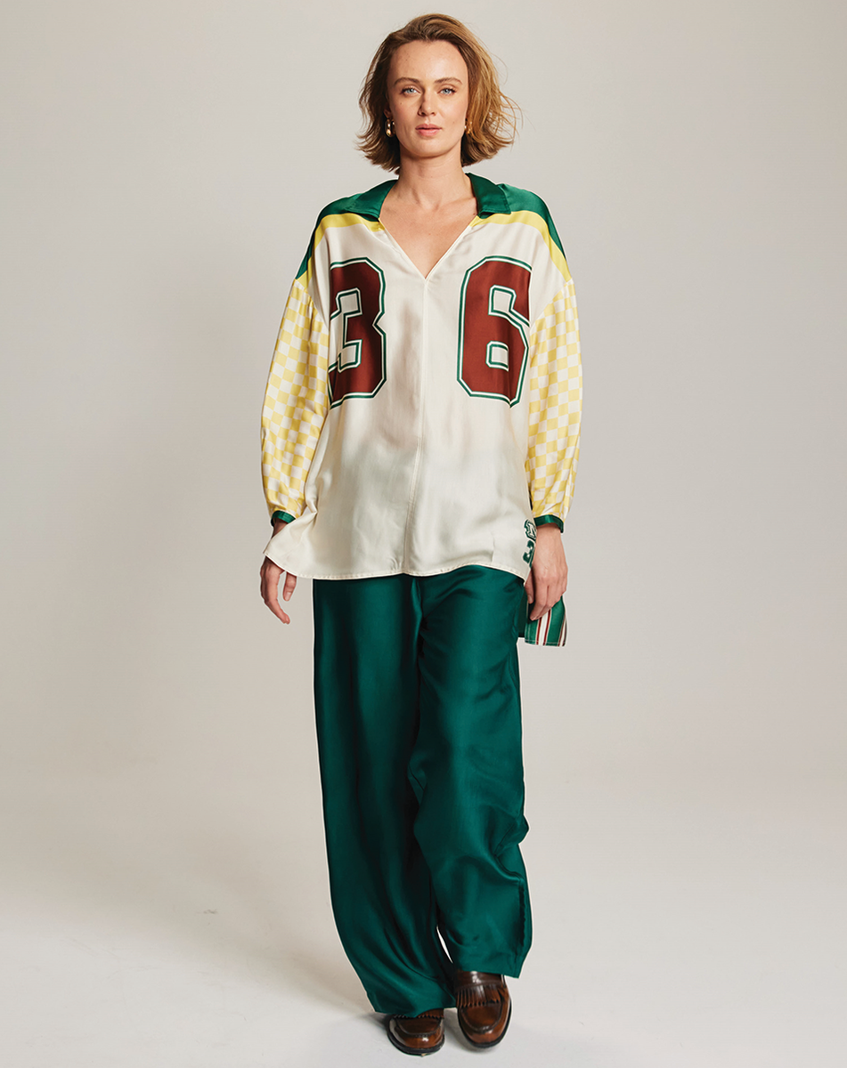 Savannah Wide Green Pants – Me369