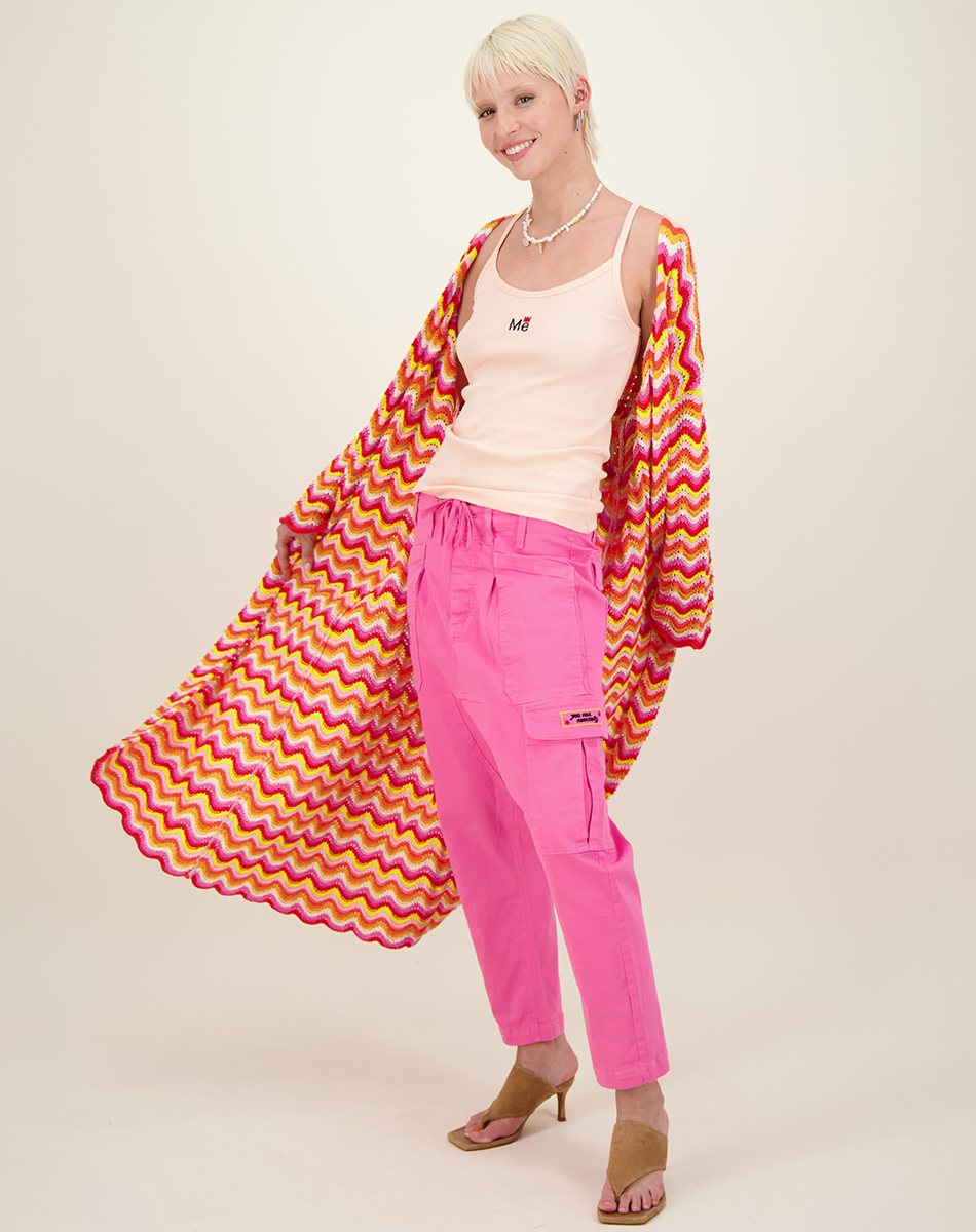 Kimberly Sunshine Long Crochet Cardigan – Me369