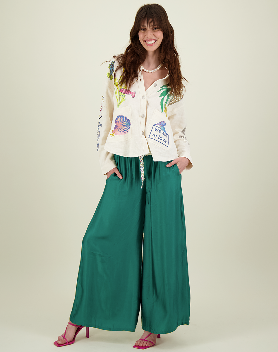 Annie Green Wide Leg Pants – Me369