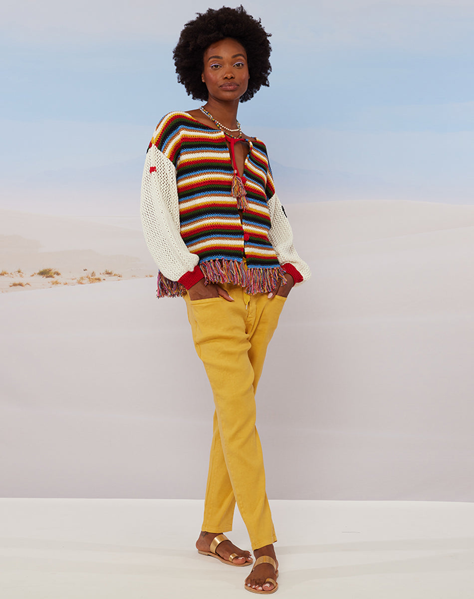 Ruby Crochet Puff Sleeve Cardigan – Me369