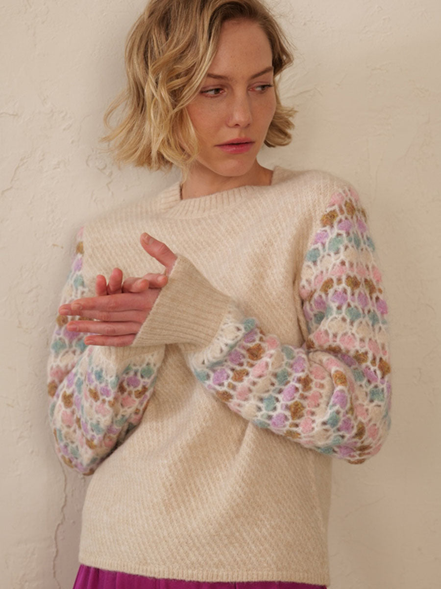 Mara Natural Knitted Sweater – Me369