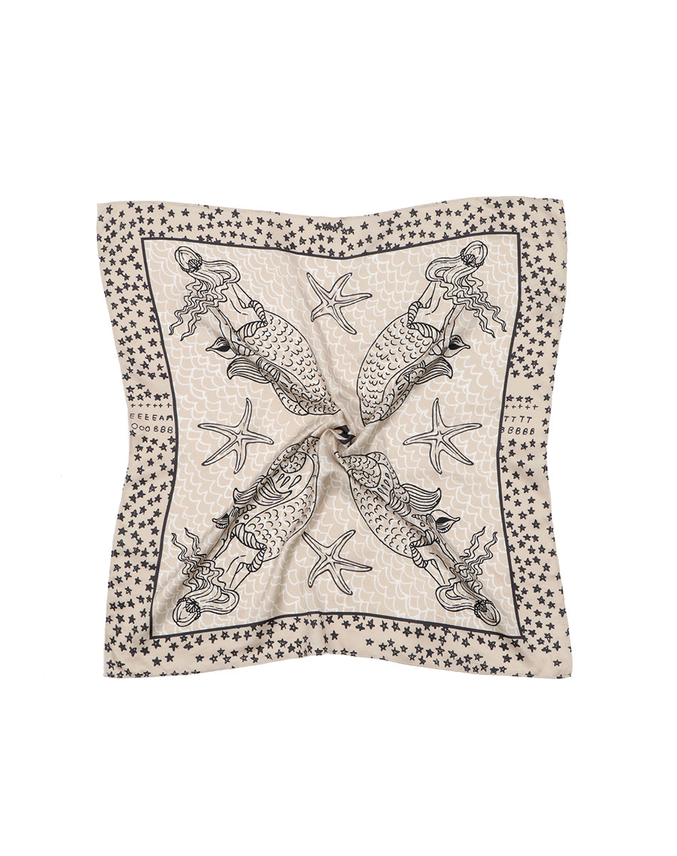 Hazel Printed Mermaid Scarf – Me369